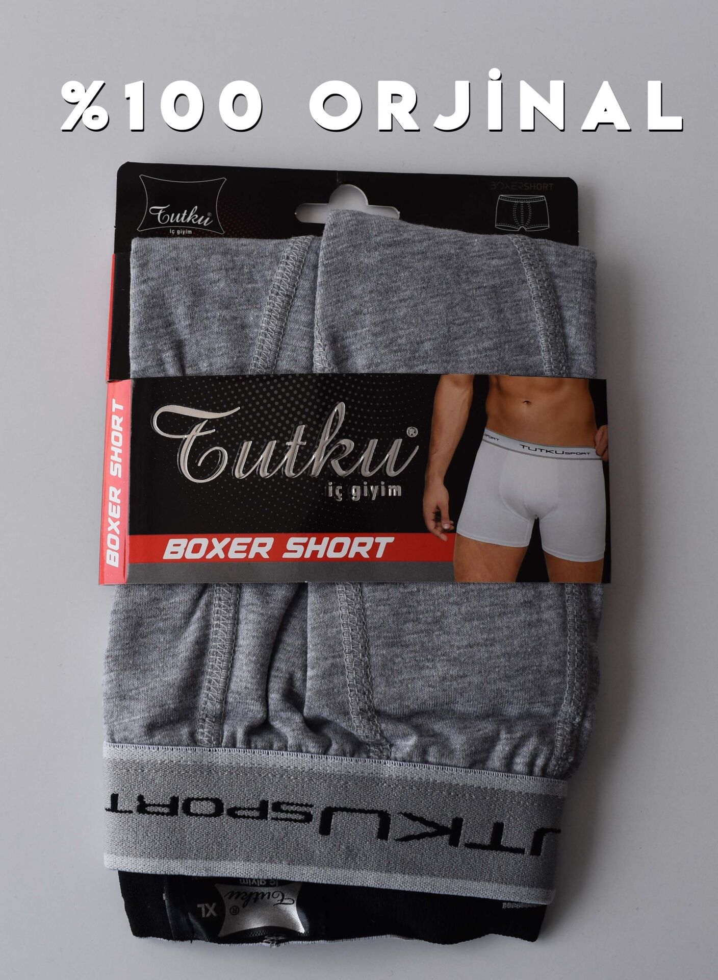 Tutku 0400 Erkek Elestan Spor Boxer