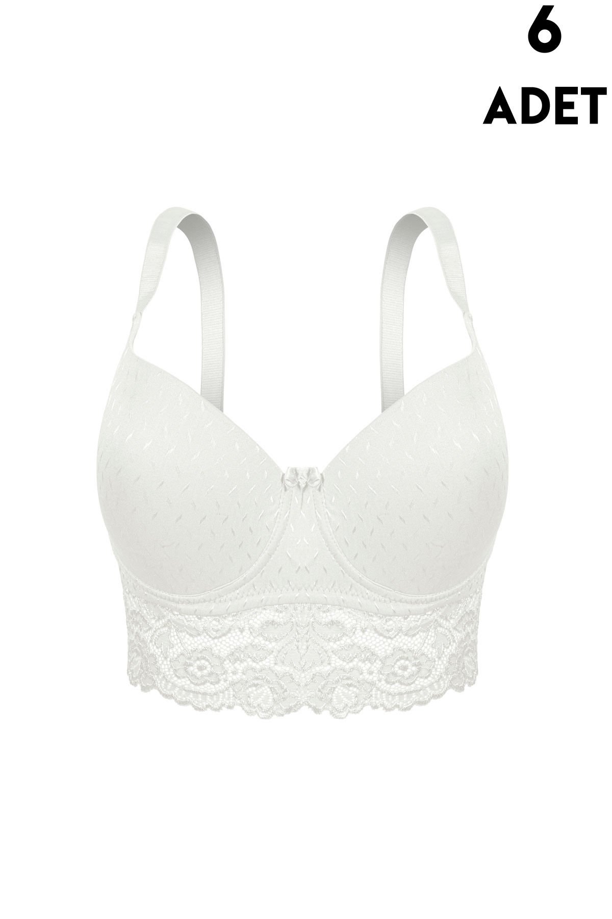 Aysemin 5167 C Cup Balenli Desteksiz Bayan Sütyen 6'lı